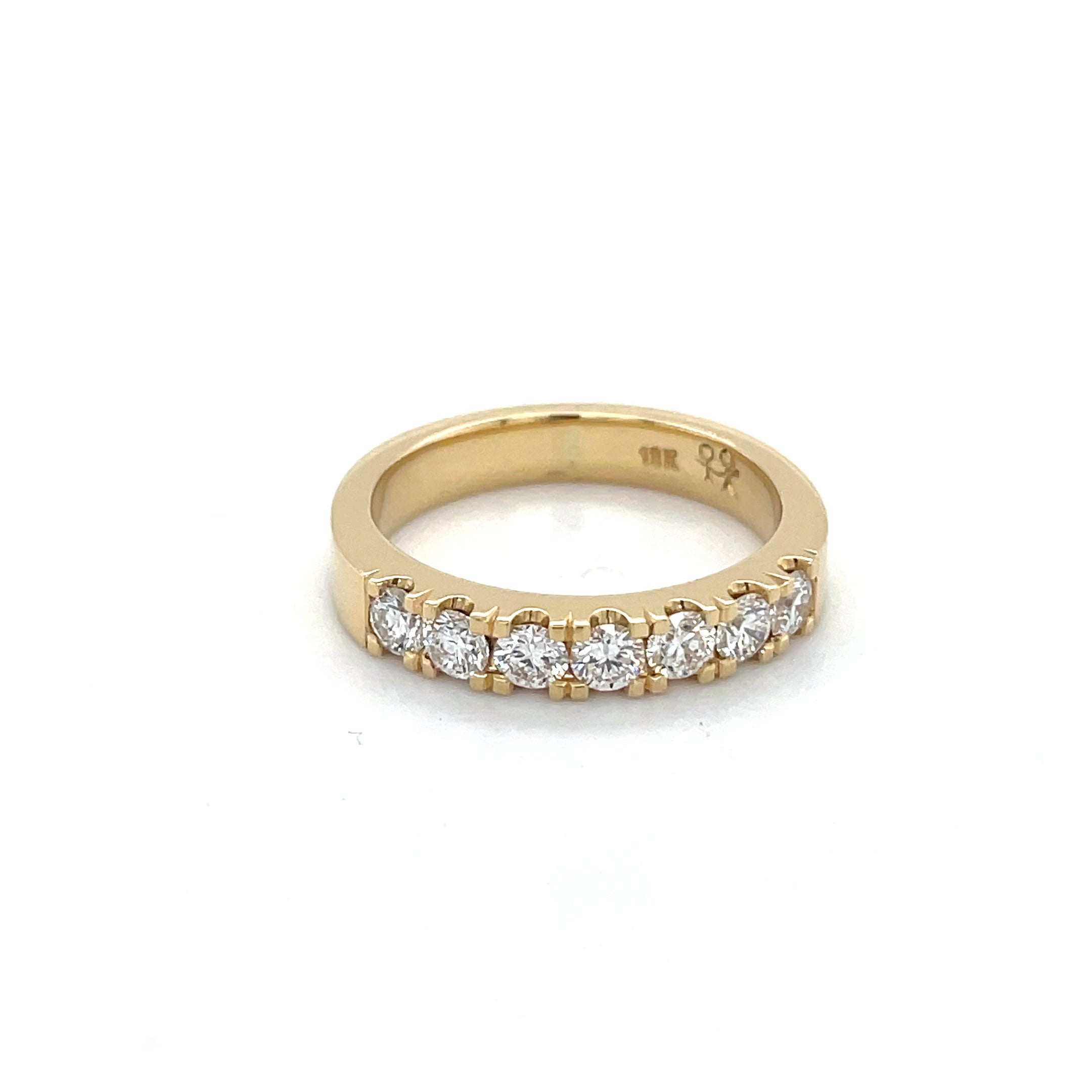 Large Castle Set Diamond 18ct Gold Band – Matt Loretan Jewellery